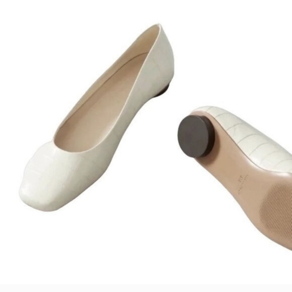 Everlane | Shoes | Everlane The 9s Square Toe Croc Embossed Leather ...